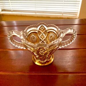 Imperial Glass-Ohio | Dining | Vintage Eapg Fashion Gold Decor Sugar ...